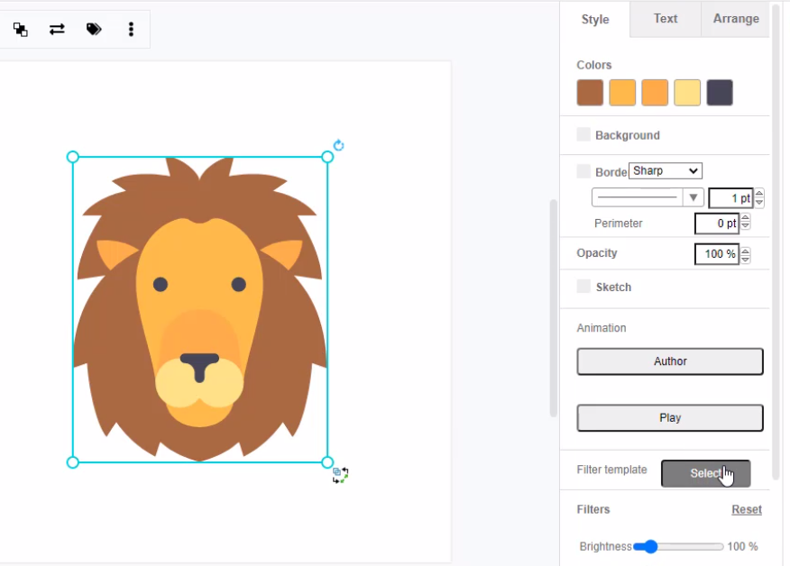 Apply style to photo or artwork using filter templates - Visual ...