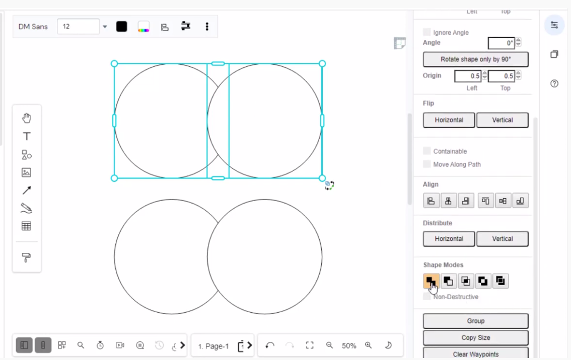 Combine shapes - Visual Paradigm Blog