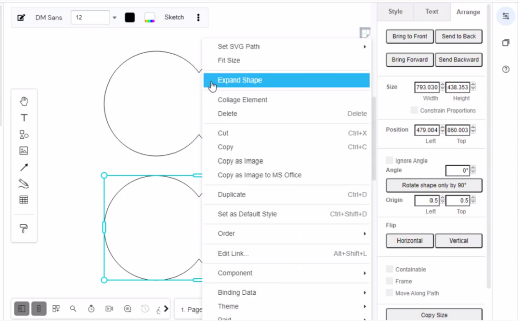 Combine shapes - Visual Paradigm Blog