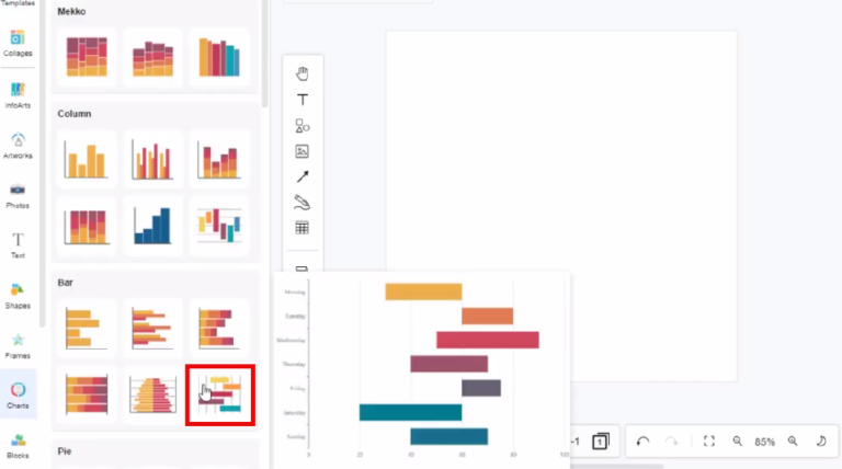 How to create a floating bar chart? - Visual Paradigm Blog