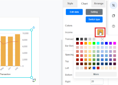 How to create a column and line chart? - Visual Paradigm Blog