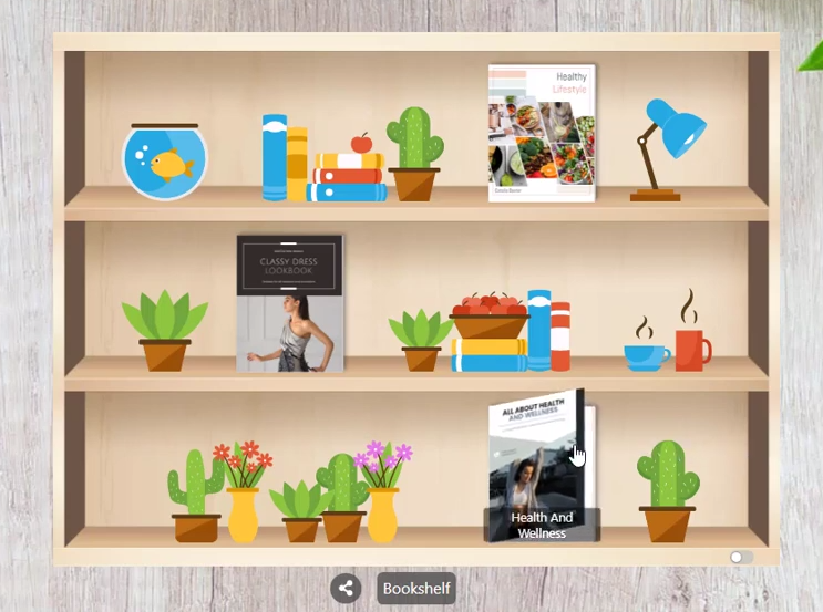 Show the name of books on the bookshelf - Visual Paradigm Blog