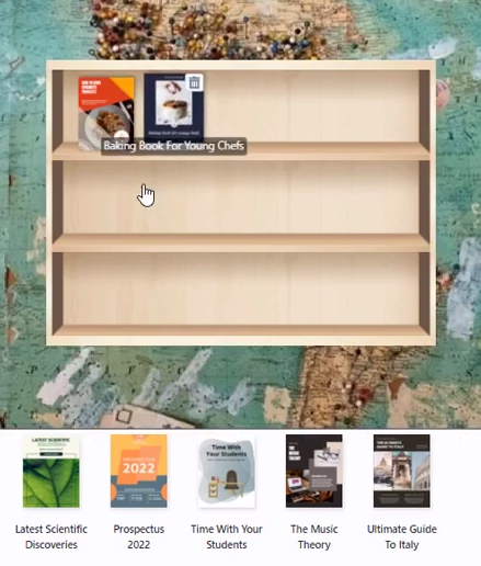 Show the name of books on the bookshelf - Visual Paradigm Blog