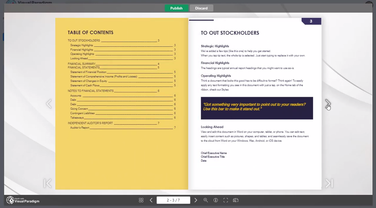 Upload an MS Word file to Become a Flipbook - Visual Paradigm Blog