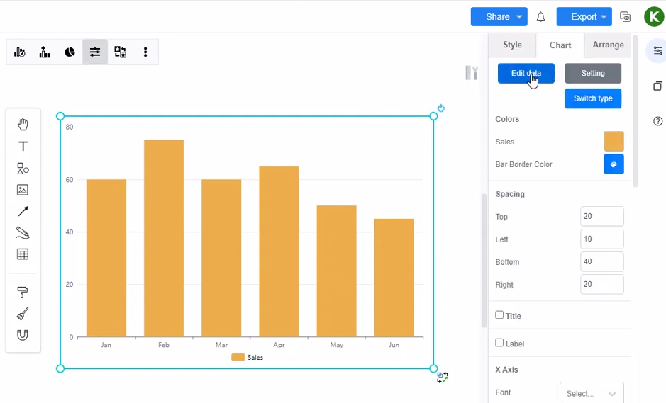 Link chart data with Google Sheet - Visual Paradigm Blog