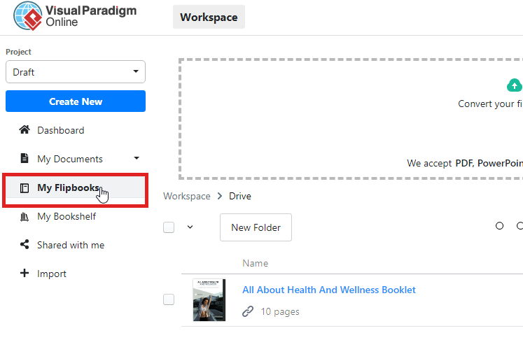 How To Upload An Excel File To Become A Flipbook Visual Paradigm Blog