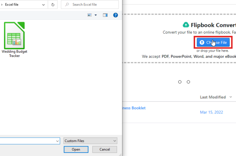 How to upload an Excel file to Become a Flipbook - Visual Paradigm Blog