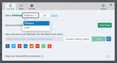 Unsharing a flipbook - Visual Paradigm Blog