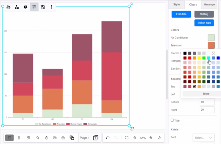Create a stacked column chart - Visual Paradigm Blog