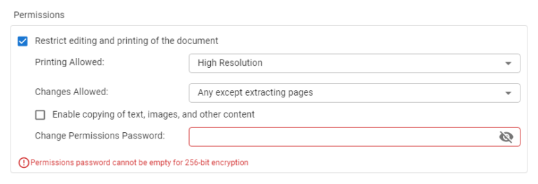 How to specify encryption for a PDF - Visual Paradigm Blog