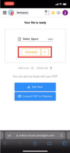 How to convert PDF to MS Excel on iPhone - Visual Paradigm Blog