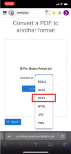 How to convert PDF to MS PowerPoint on iPhone - Visual Paradigm Blog