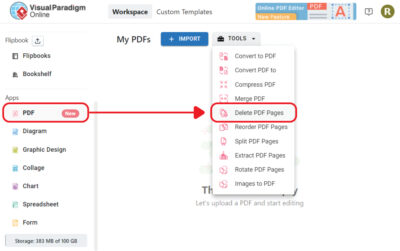 How to Delete Pages from PDF using PDF Tools - Visual Paradigm Blog
