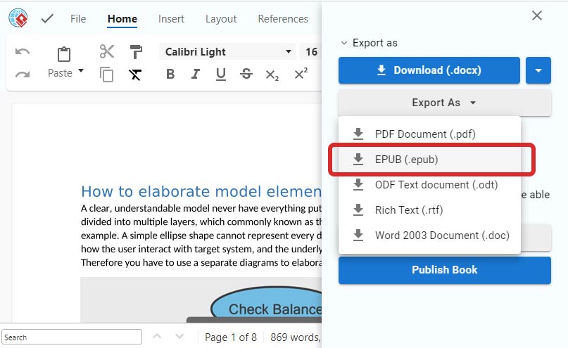 How To Convert MS Word Document To EPub Format Visual Paradigm Blog