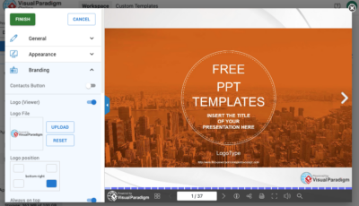 How to Remove Visual Paradigm Logo in PowerPoint Slideshow Control Bar ...