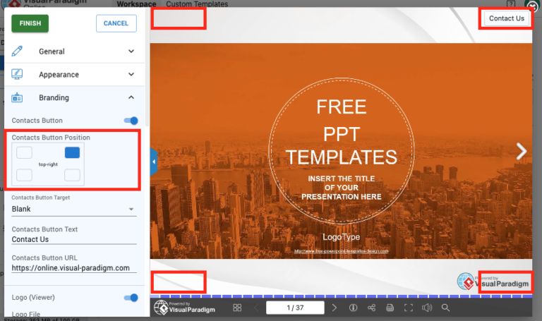 How to Add Contact Button to PowerPoint Slideshow - Visual Paradigm Blog