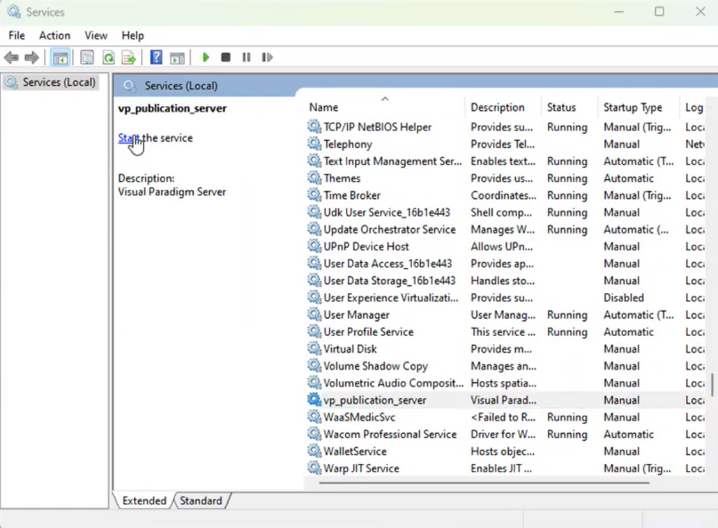How to Make Publication Server become System Service - Visual Paradigm Blog