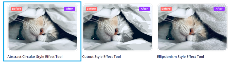 How to Apply Abstract Circular Style Effect to Image for Free - Visual ...